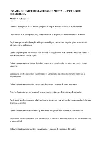 Examen Salud Mental Pdf