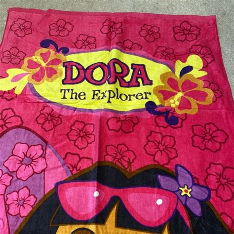 Dora The Explorer Other Dora The Explorer Outer Banks Bright Pink Beach Bath Towel Poshmark