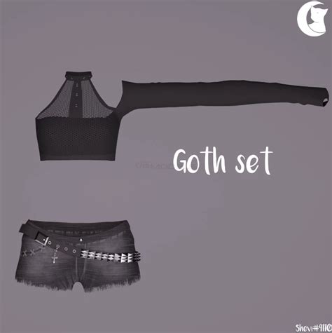 Miyukis Goth Set Vrmodels D Models For Vr Ar And Cg Projects