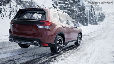 Red Compact Crossover Suv 3d Model 129 Gltf Obj Ma Max Upk