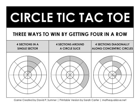 Circle Tic Tac Toe Free Pdf Template