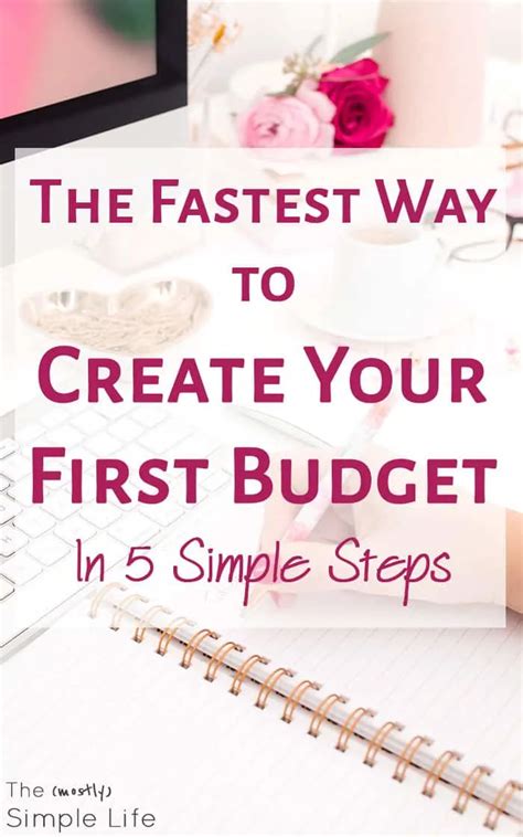The Fastest Way To Create Your First Budget The Mostly Simple Life