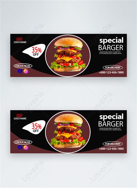 Barger Banner Template Image Picture Free Download 450154296
