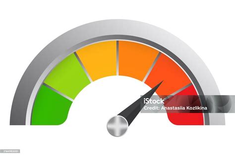 금속 프레임에 있는 다양한 색상의 스케일 측정 측정 화살표 데이터 전송 속도 속도계 높은 속도 온도 온도계 의료 엔지니어링 장치 혈당계 건강 모니터링 온도계에 대한 스톡
