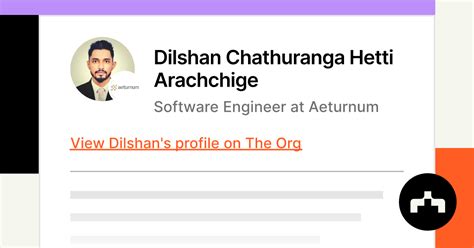 Dilshan Chathuranga Hetti Arachchige Software Engineer At Aeturnum