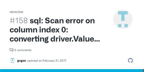 sql scan error on column index 0 converting driver value type float64