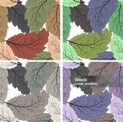 원활한 잎 패턴 원활한 꽃 배경입니다 벡터 여름 패턴입니다 가을은 벡터 배경을 남깁니다 식물 일러스트레이션 0명에 대한 스톡 벡터 아트 및 기타 이미지 Istock