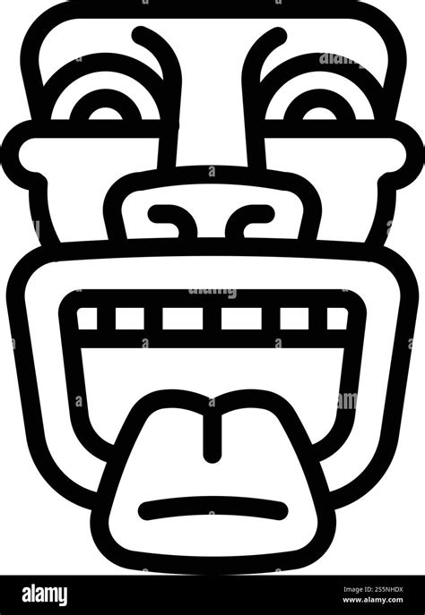 God Idol Icon Outline God Idol Vector Icon For Web Design Isolated On White Background God