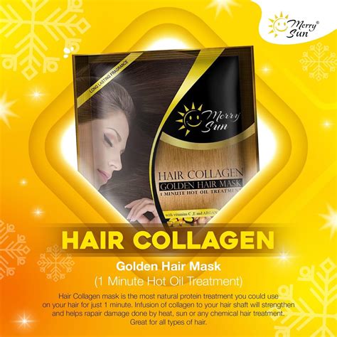 Merry Sun Collagen 1 Minute Hair Treatment And Hair Mask 20g Shopee