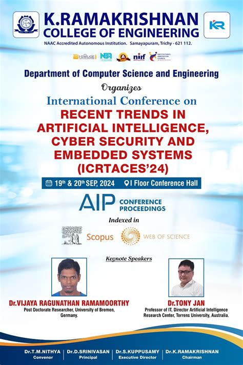 Aip International Conference On Recent Trends In Artificial Intelligence Cyber Security And
