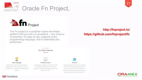 Introduction To Serverless Oracle Fn Project PPT