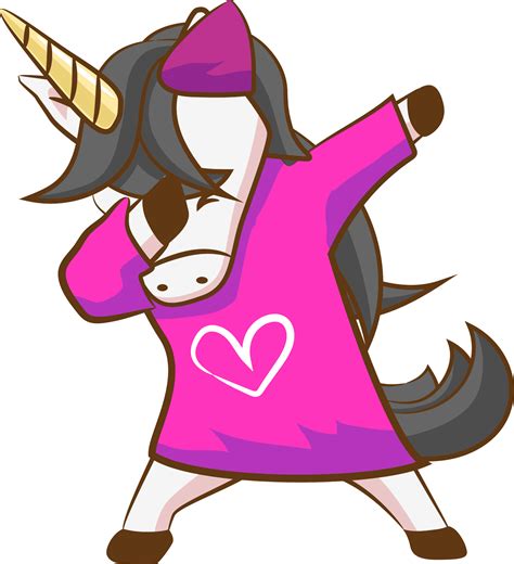Unicorn Dabbing Png Graphic Clipart Design 19152872 Png
