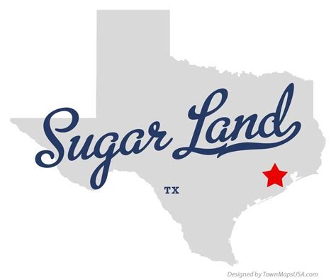 Map Of Sugar Land Tx Texas