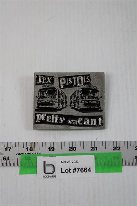Sex Pistols Metal Belt Buckle Bodnarus Auctioneering