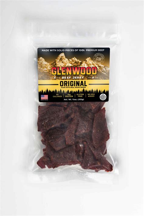 GLENWOOD 10 OZ ORIGINAL BEEF JERKY 12 PER BOX Midwest Distribution