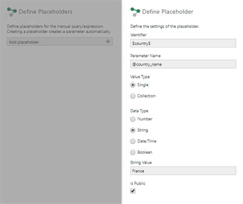 Passing Placeholder Value From Dashboard To Manual Mdx Select How To