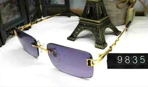 Buffalo Horn Rimless Rimless Sunglasses Mens For Men And Women
