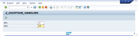 Sap Abap Exception Handling