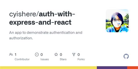 Github Cyishereauth With Express And React An App To Demonstrate Authentication And