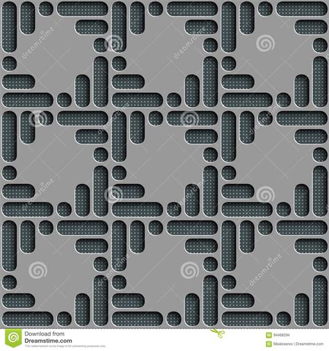 Seamless Grid Pattern Stock Vector Illustration Of Abstract