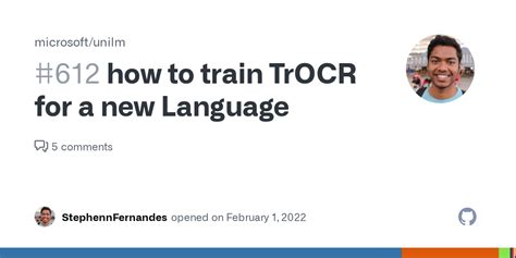 How To Train Trocr For A New Language · Issue 612 · Microsoftunilm
