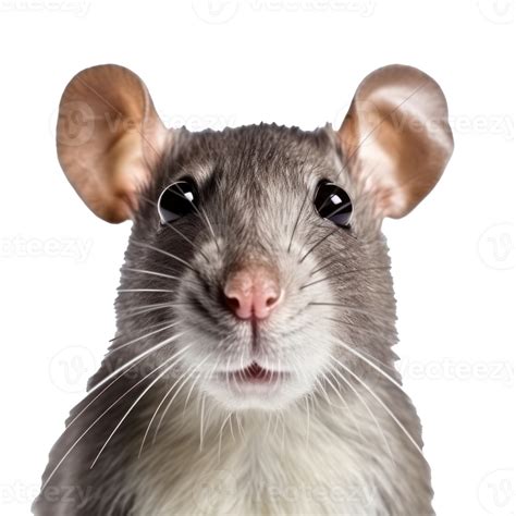 Cute Rat Face Isolated 27032802 Png