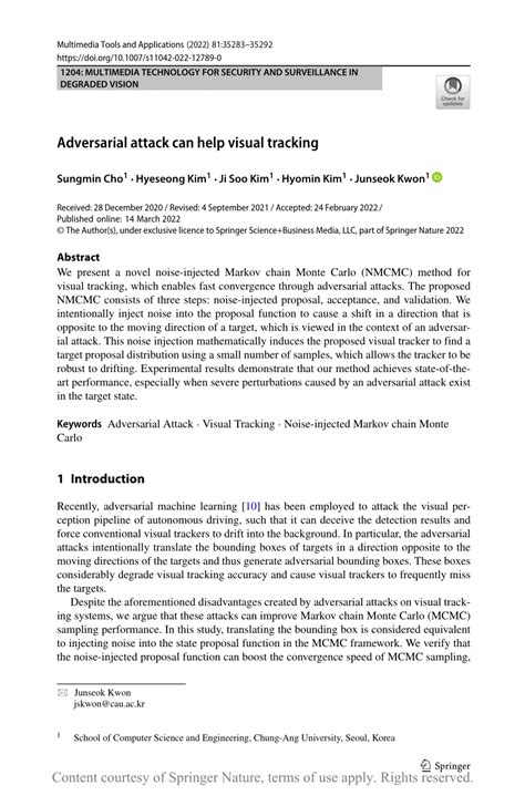 Adversarial Attack Can Help Visual Tracking Request Pdf
