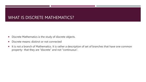 Introduction To Discrete Mathematicspptx