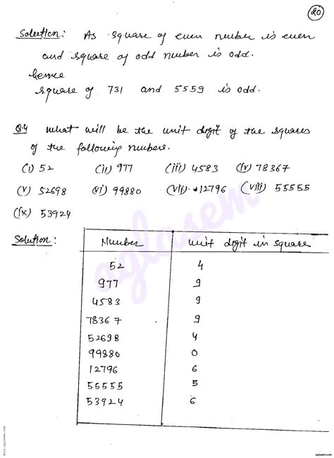 RD Sharma Solutions For Class 8 Squares And Square Roots Exercise 3 2