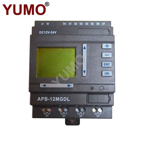 plc programmable logic controller apb series apb 12mgdl plc with lcd