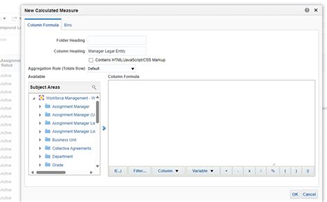 Index Match Formular For Otbi — Cloud Customer Connect