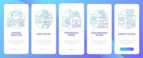 Mobile First Design Testing Blue Gradient Onboarding Mobile App Screen