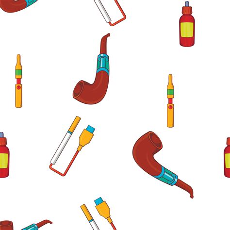Cigarette Pattern Cartoon Style 15224456 Vector Art At Vecteezy