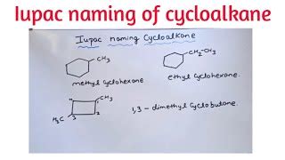LEC 4 IUPAC Nomenclature Of Cycloalkenes Naming O Doovi