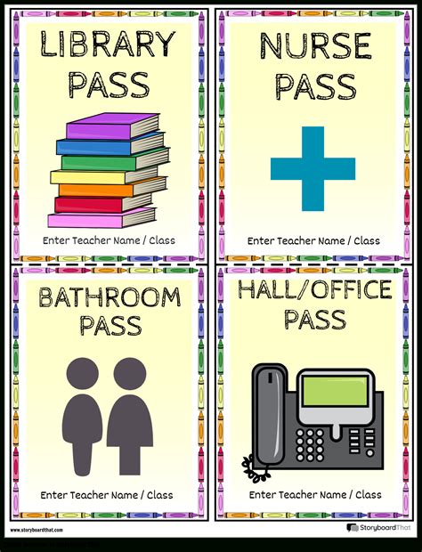 Free Printable Bathroom Passes All Free Printables