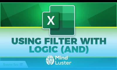 Learn Using FILTER With Logic In Microsoft Excel 2021 365 AND Operator