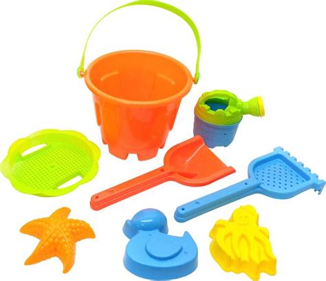 Sand Pail And Shovel Toys Multi Coloured Assorted 8 Pk For Summer