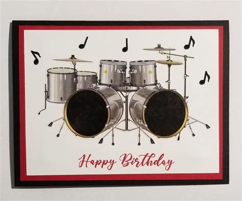 Happy Birthday Drum Card In 2022 Happy Birthday Drums Happy Birthday