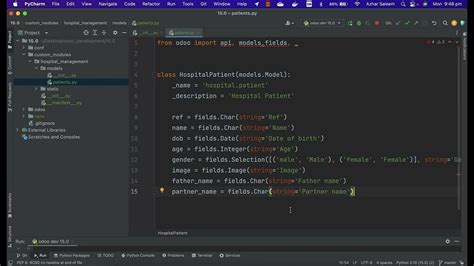 Create Database Model In Odoo 15 Module Development Youtube