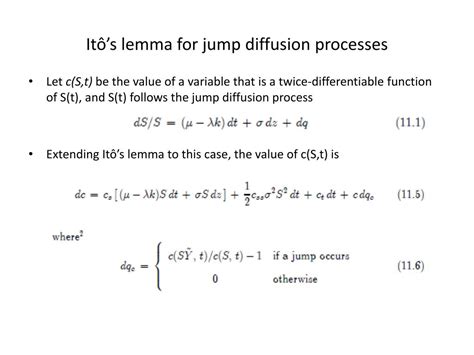 Ppt Diffusion Processes And Itos Lemma Powerpoint Presentation Id