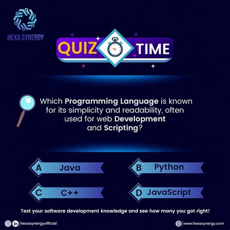Quiztime Software Development Skills With Quiztime Hexasynergy