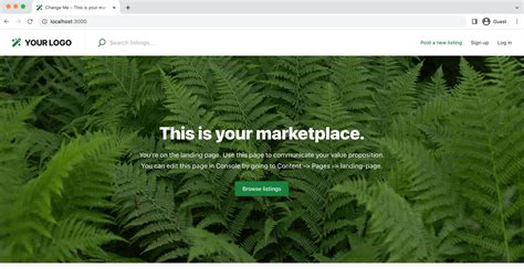 Getting Started With Sharetribe Web Template Sharetribe Developer Platform Documentation