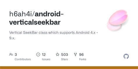 Github H6ah4iandroid Verticalseekbar Vertical Seekbar Class Which