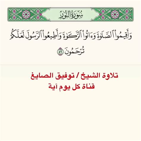 وَأَقيمُوا الصَّلاةَ وَآتُوا الزَّكاةَ وَأَطيعُوا الرَّسولَ لَعَلَّكُم