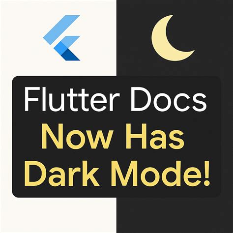 Finally Flutter Docs Now Supports Dark Mode By Nurobyte Medium