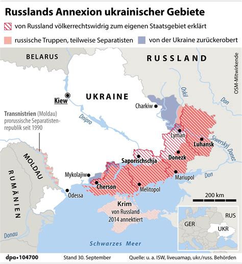 Ukraine Karten Zu Russischen Angriffen Flüchtenden Truppen Nato