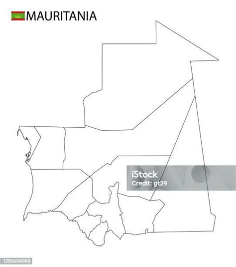 モーリタニア地図黒と白の国の詳細なアウトライン地域 なわばり意識のベクターアート素材や画像を多数ご用意 なわばり意識 アイコン