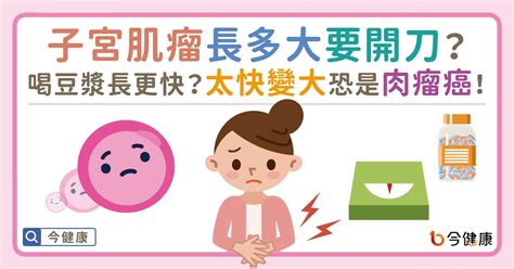 子宮肌瘤長多大要開刀？喝豆漿蜂王乳長更快？醫籲：太快變大恐是肉瘤癌 今健康