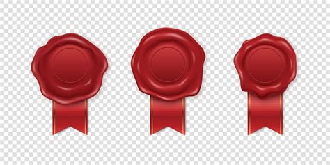 벡터 3d 현실적인 빈티지 레드 스탬프 왁스 씰 세트 절연 왁스 왁스 우표 품질 인증서 라벨 문서 편지 봉투 밀봉 각인 왁스 휘장 태그 보증 비밀 서명 라벨 0명에 대한