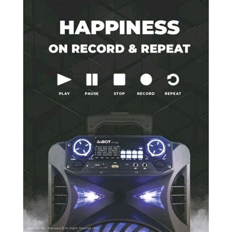 Jual Niko Aibot Pt120 Portable Speaker Meeting Bluetooth 12 Inch 60